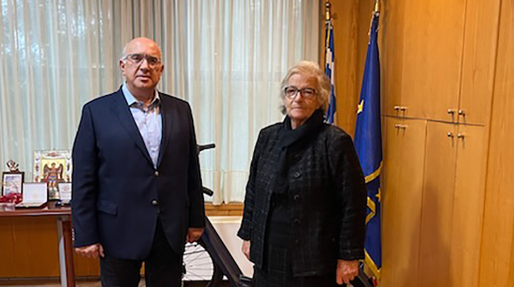 Συνάντηση Ελένης Καρύδη με τον Υφυπουργό Υποδομών και Μεταφορών, κ ...