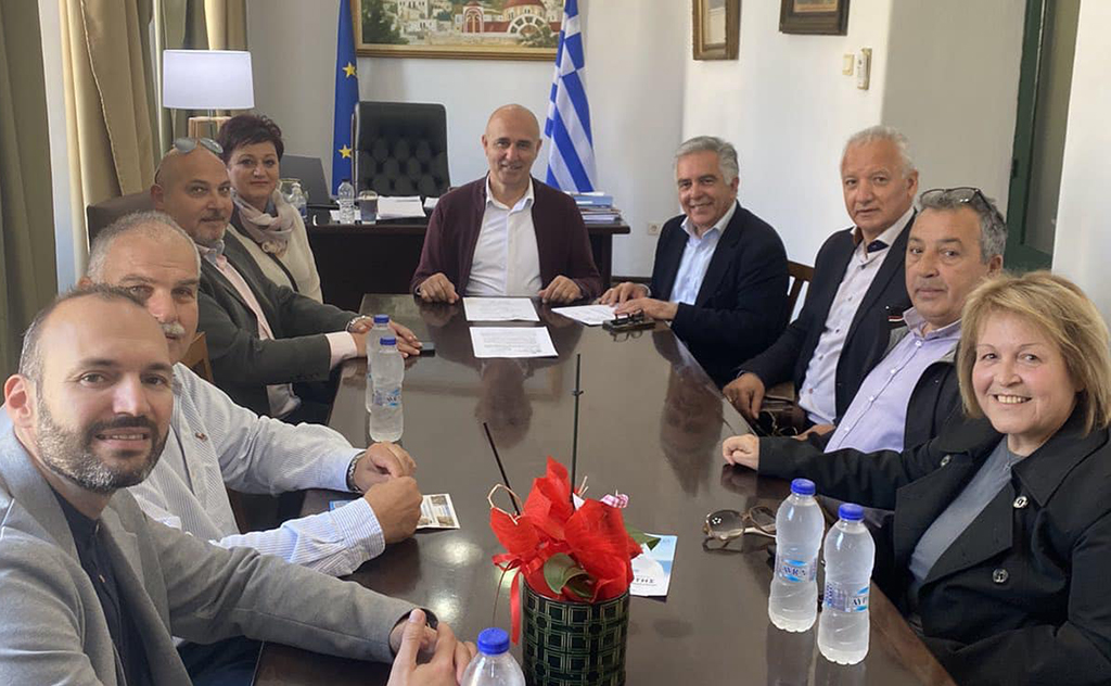Το γραφείο του Δημάρχου Λέρου επισκέφθηκε ο Βασίλης Υψηλάντης ...